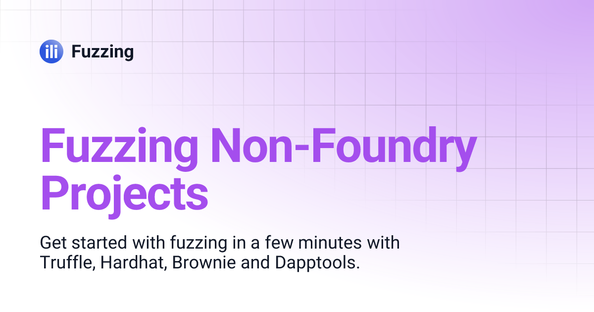 Fuzzing Non-Foundry Projects | Fuzzing